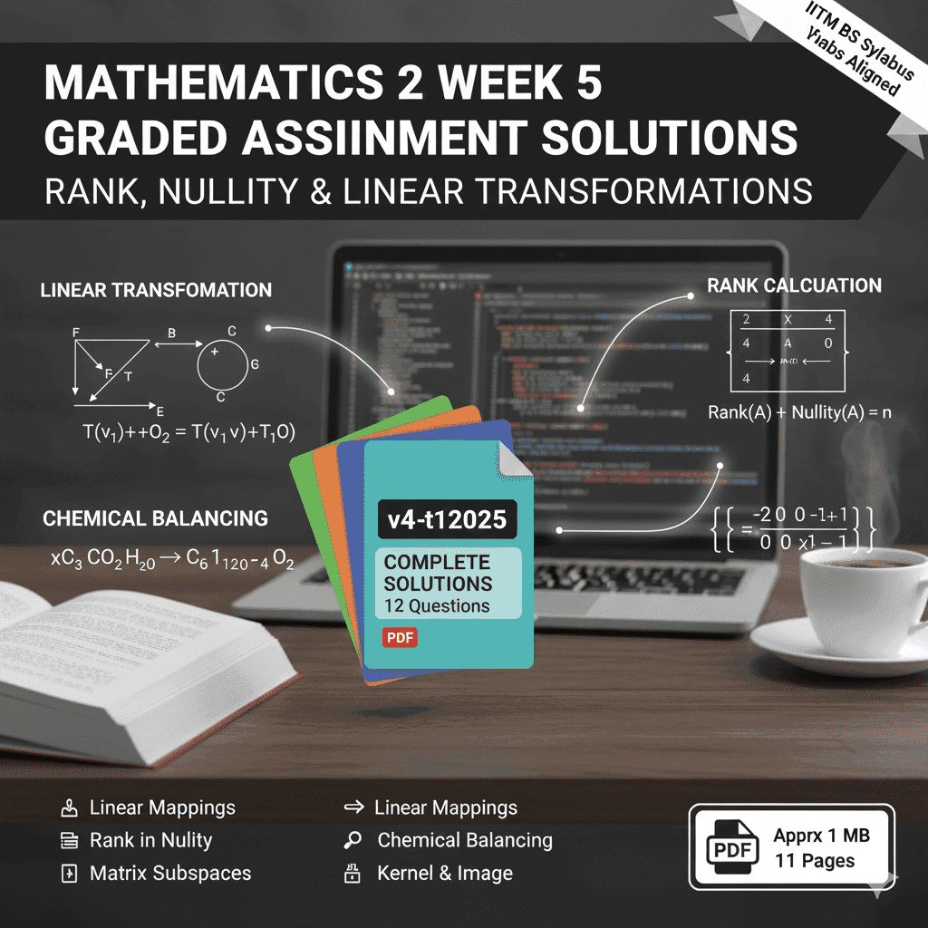 Mathematics 2 Week 5 Graded Assignment Solution | GradeBoost
